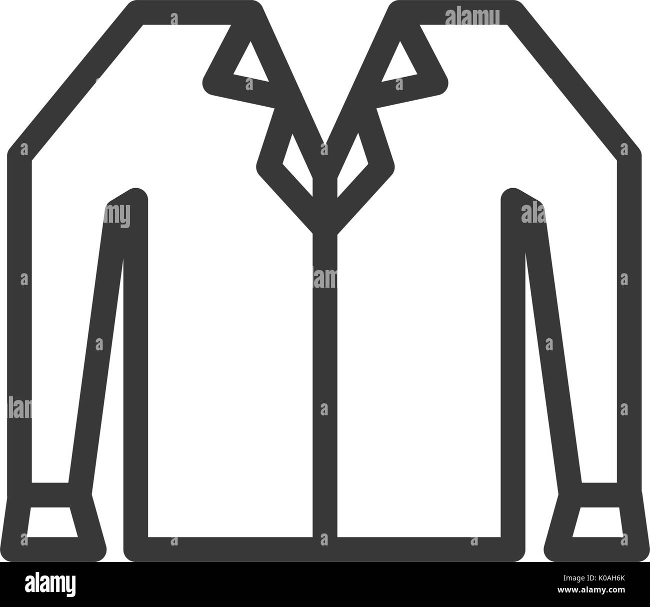 shirts Office uniform vector line icon Stock Vector Image & Art - Alamy