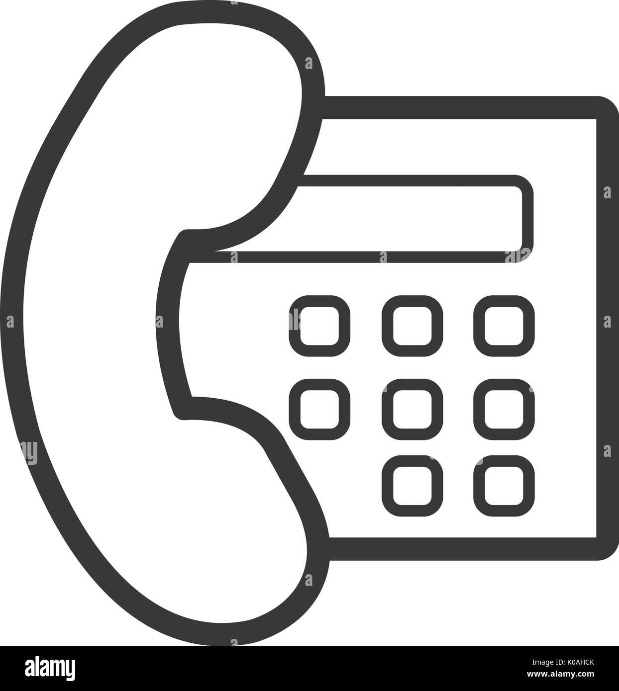 Phone line icon Stock Vector Image & Art - Alamy