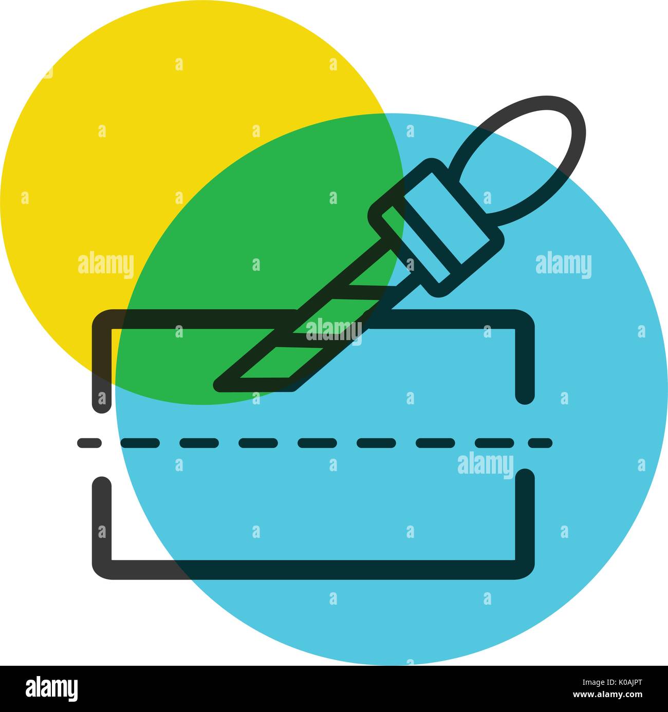 Cutter icon color mark Stock Vector Image & Art - Alamy