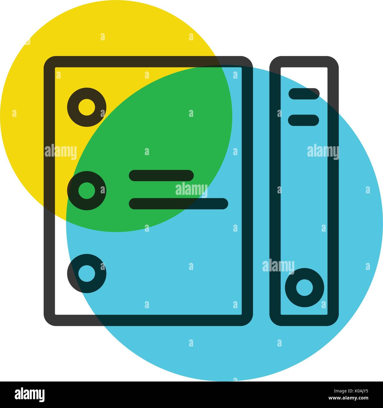 Document file icon color mark Stock Vector Image & Art - Alamy