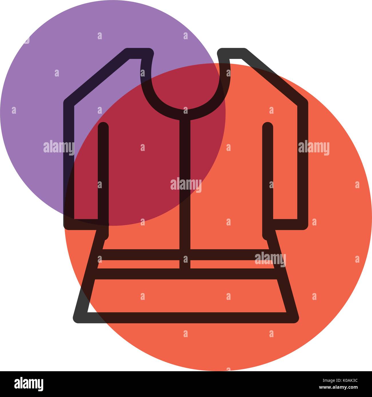Folded mens shirt and tie Stock Vector Images - Alamy