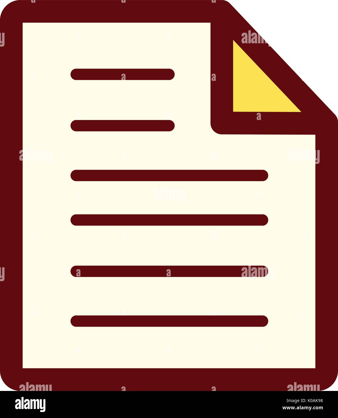 office paper cartoon styles icon Stock Vector Image & Art - Alamy