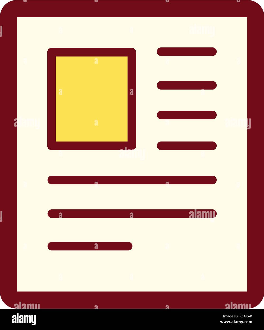 office paper cartoon styles icon Stock Vector Image & Art - Alamy