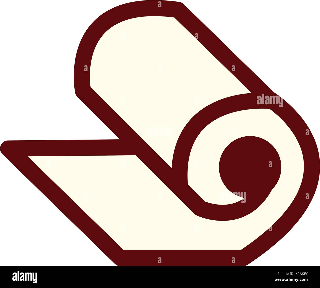 office roll paper cartoon styles icon Stock Vector Image & Art - Alamy