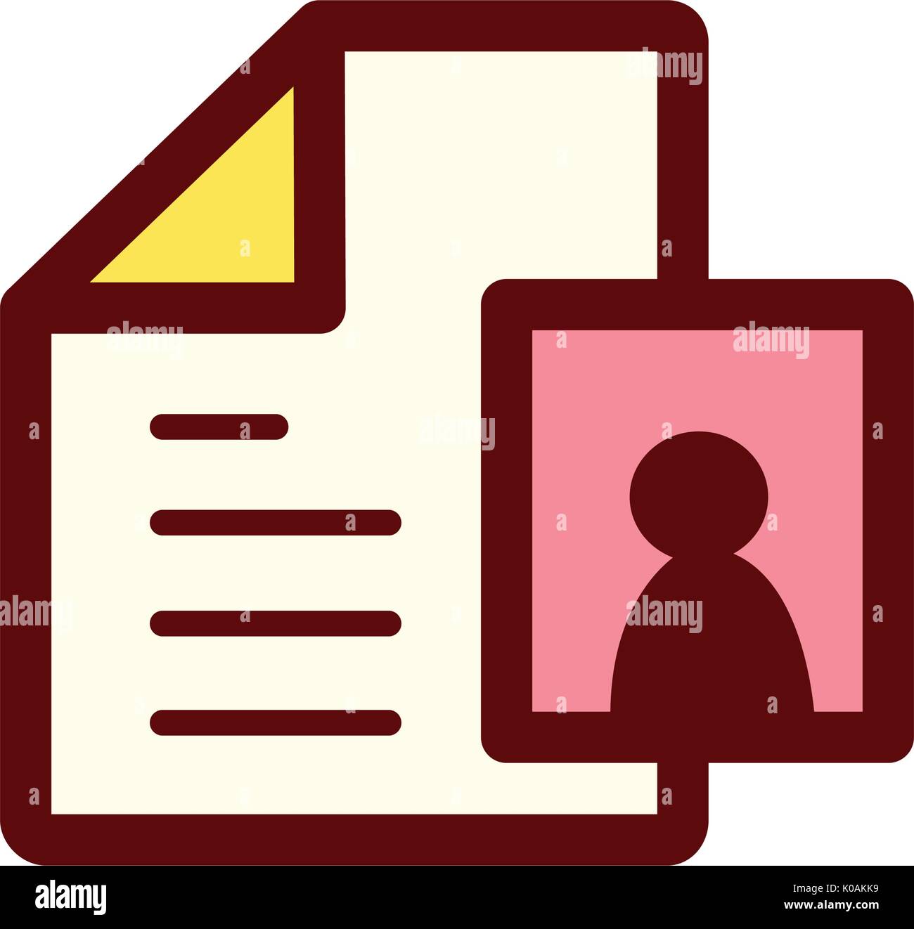 office paper cartoon styles icon Stock Vector Image & Art - Alamy