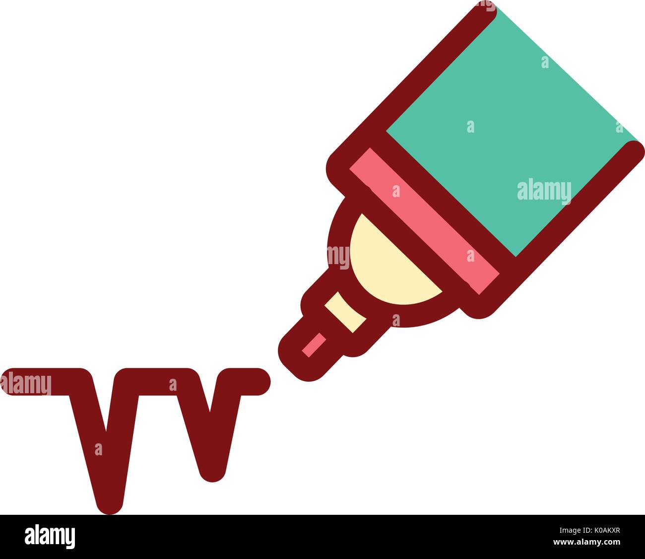 Pen writing Stationery Office tool icon cartoon style Stock Vector ...