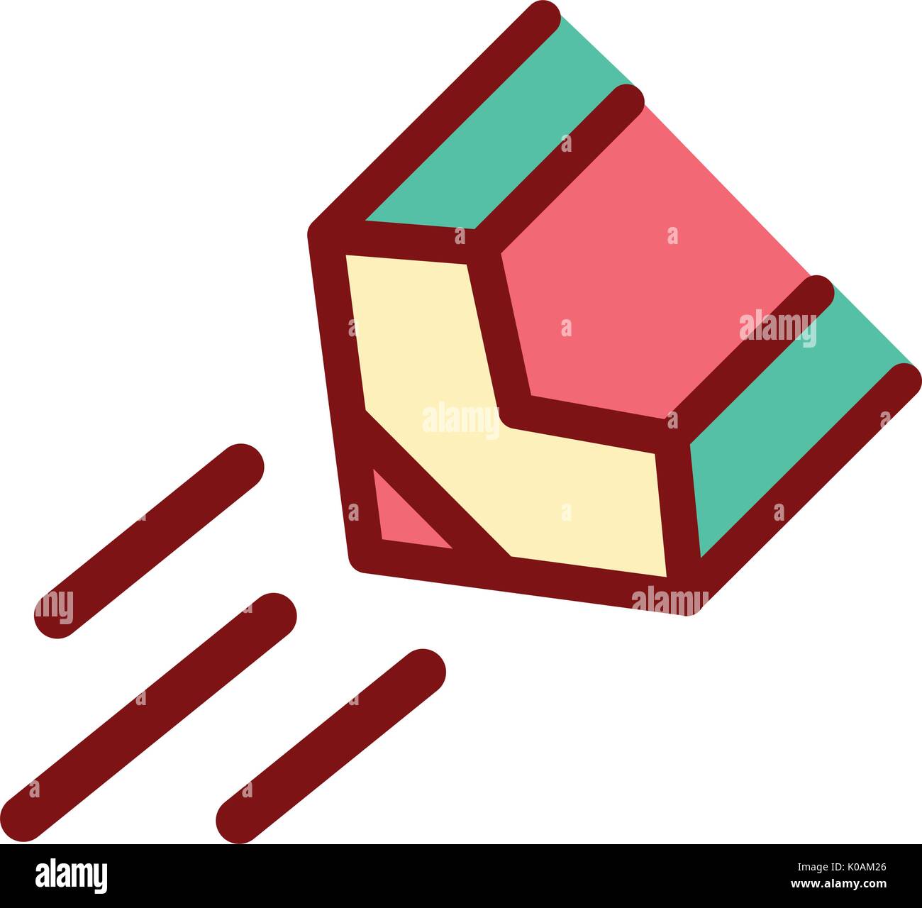 Pencil writing Stationery Office tool icon cartoon style Stock Vector ...