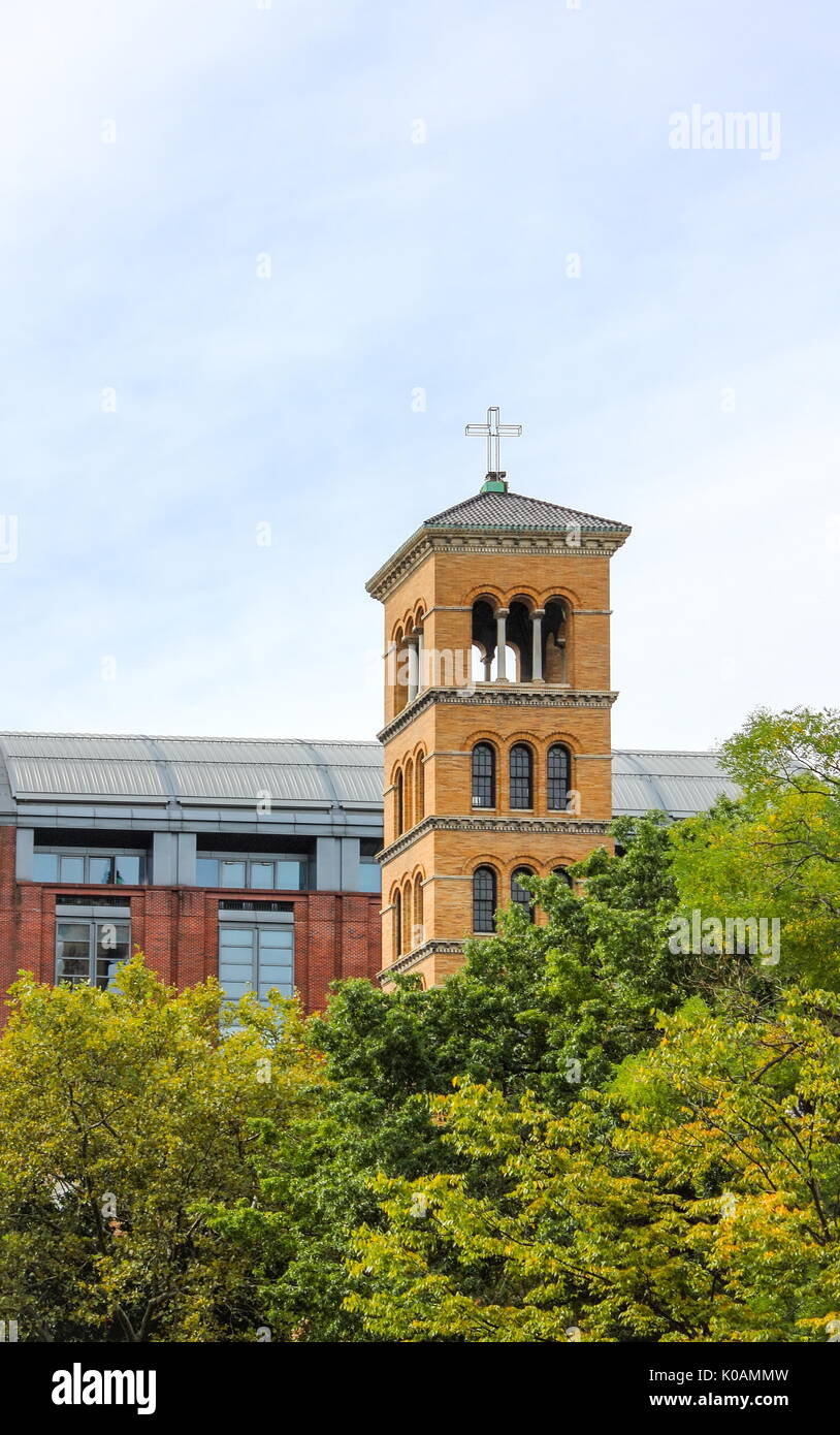 New York, USA - September 27, 2016: The Judson Memorial Church located ...