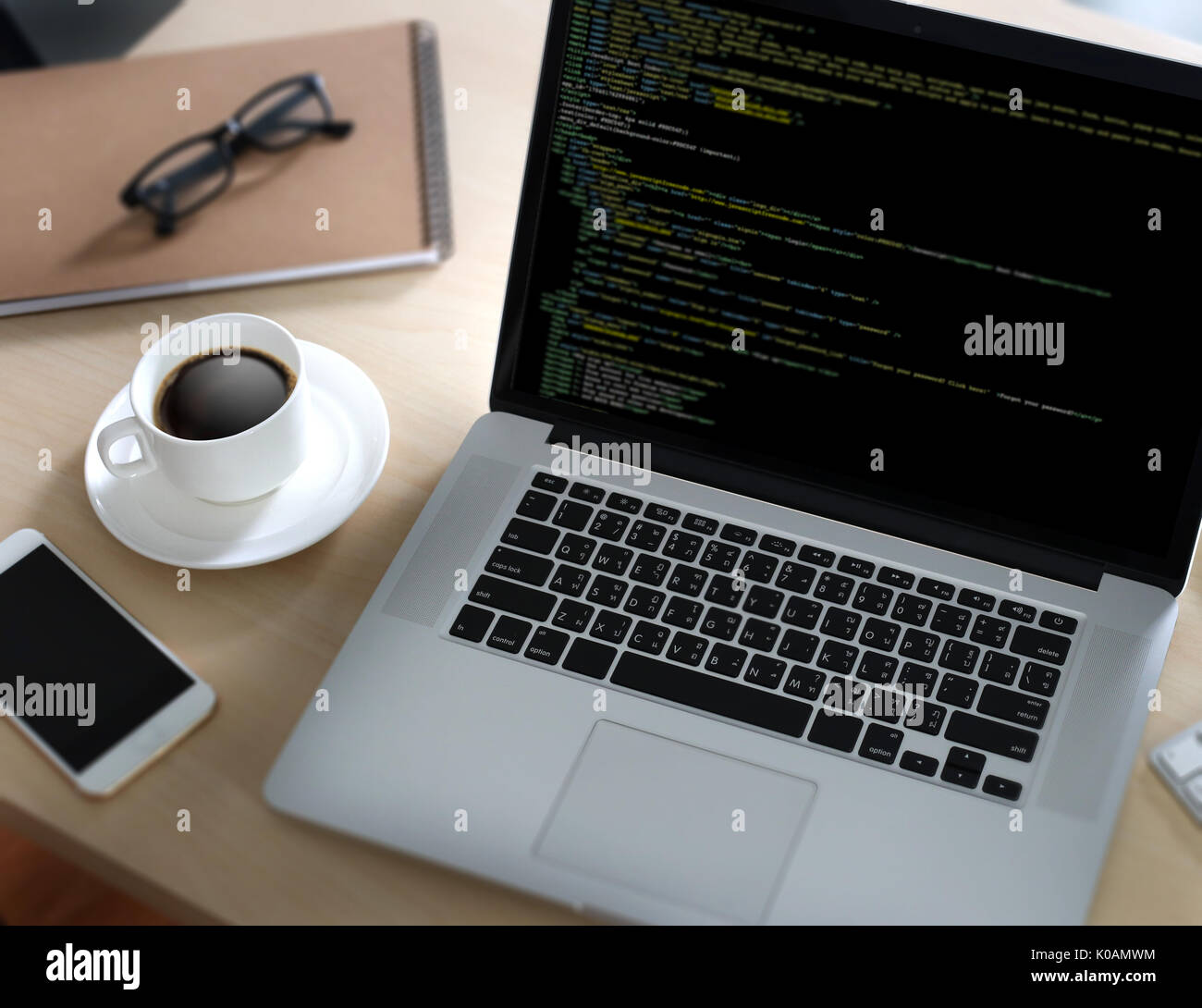 Developer Team Working Laptop Computer Mobile Application Softwareand Web Design Online ...