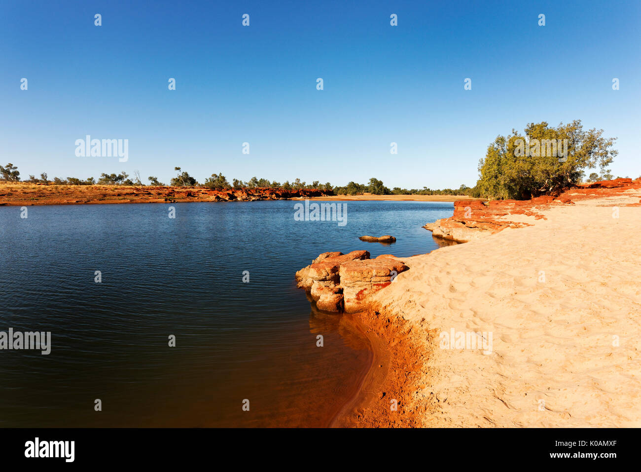Rocky Pool a section of the Gascoyne River that never becomes dry ...