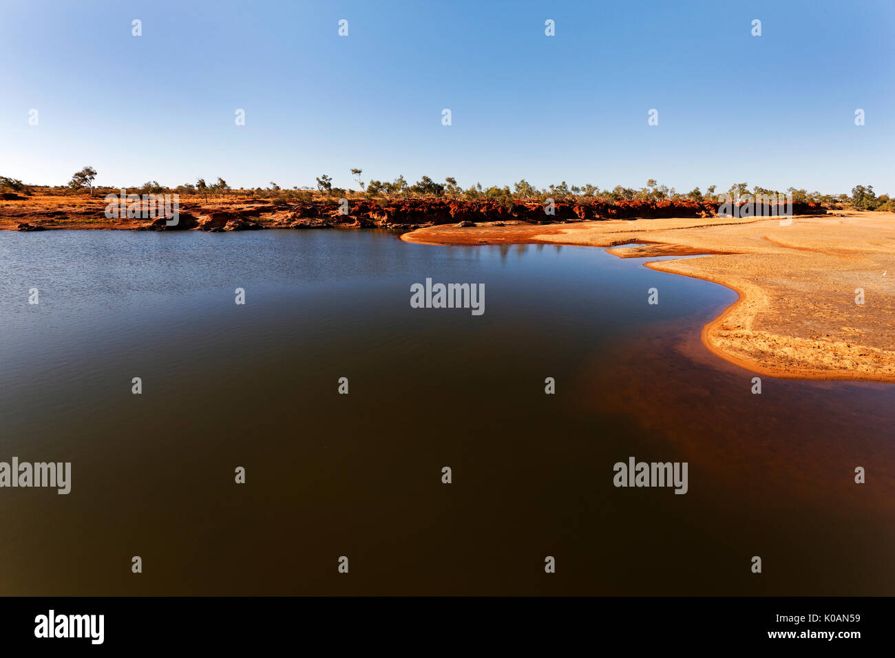 Rocky Pool a section of the Gascoyne River that never becomes dry ...