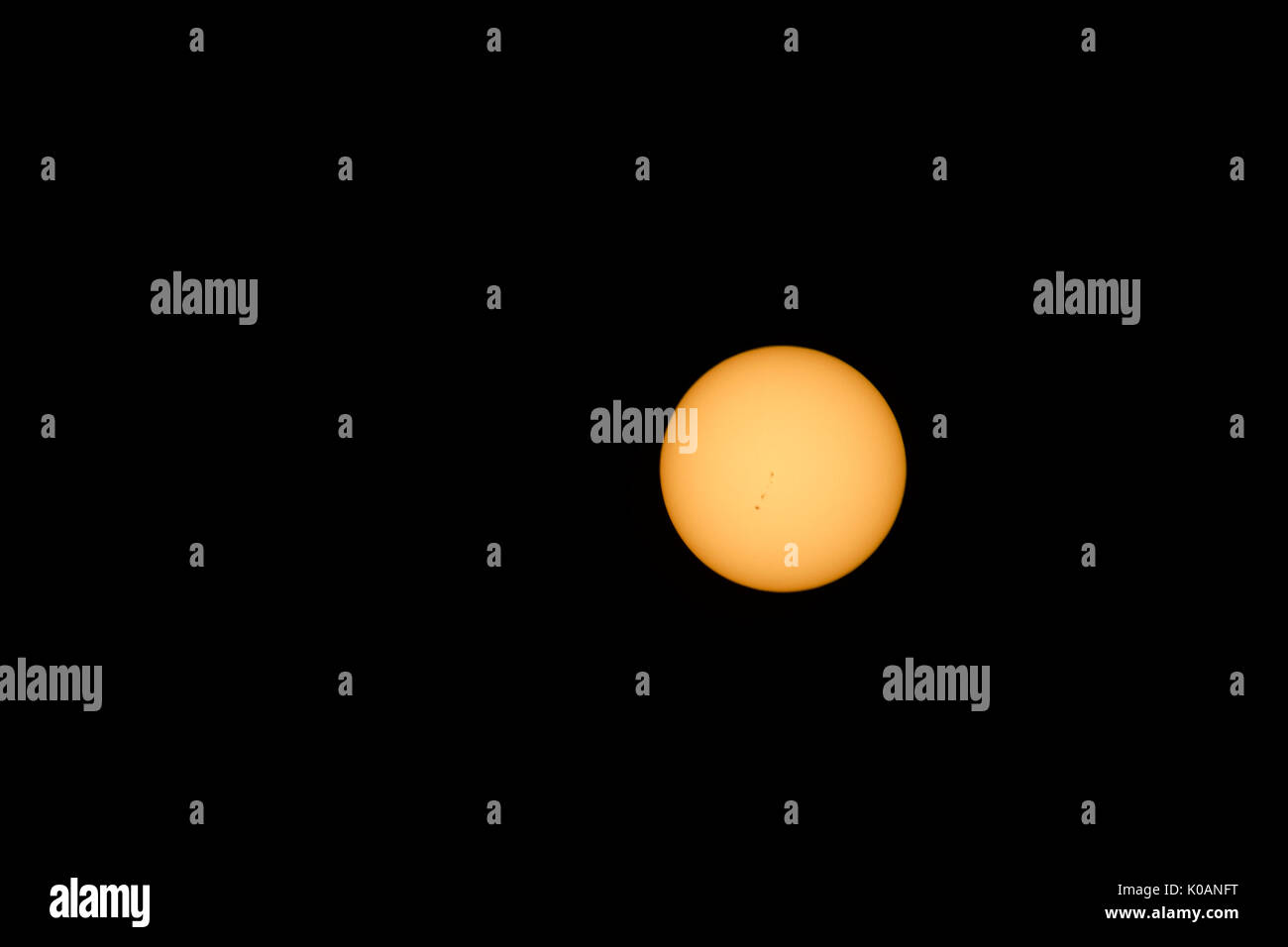 Sun with visible sun spots Stock Photo - Alamy