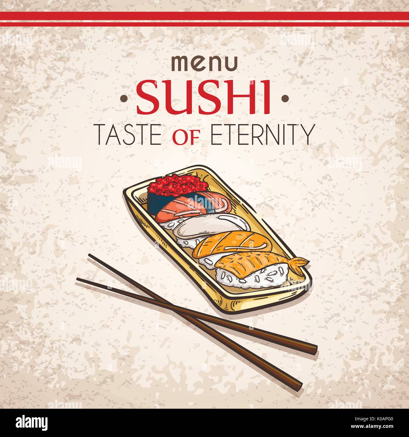 Japan menu card Stock Vector Images - Alamy