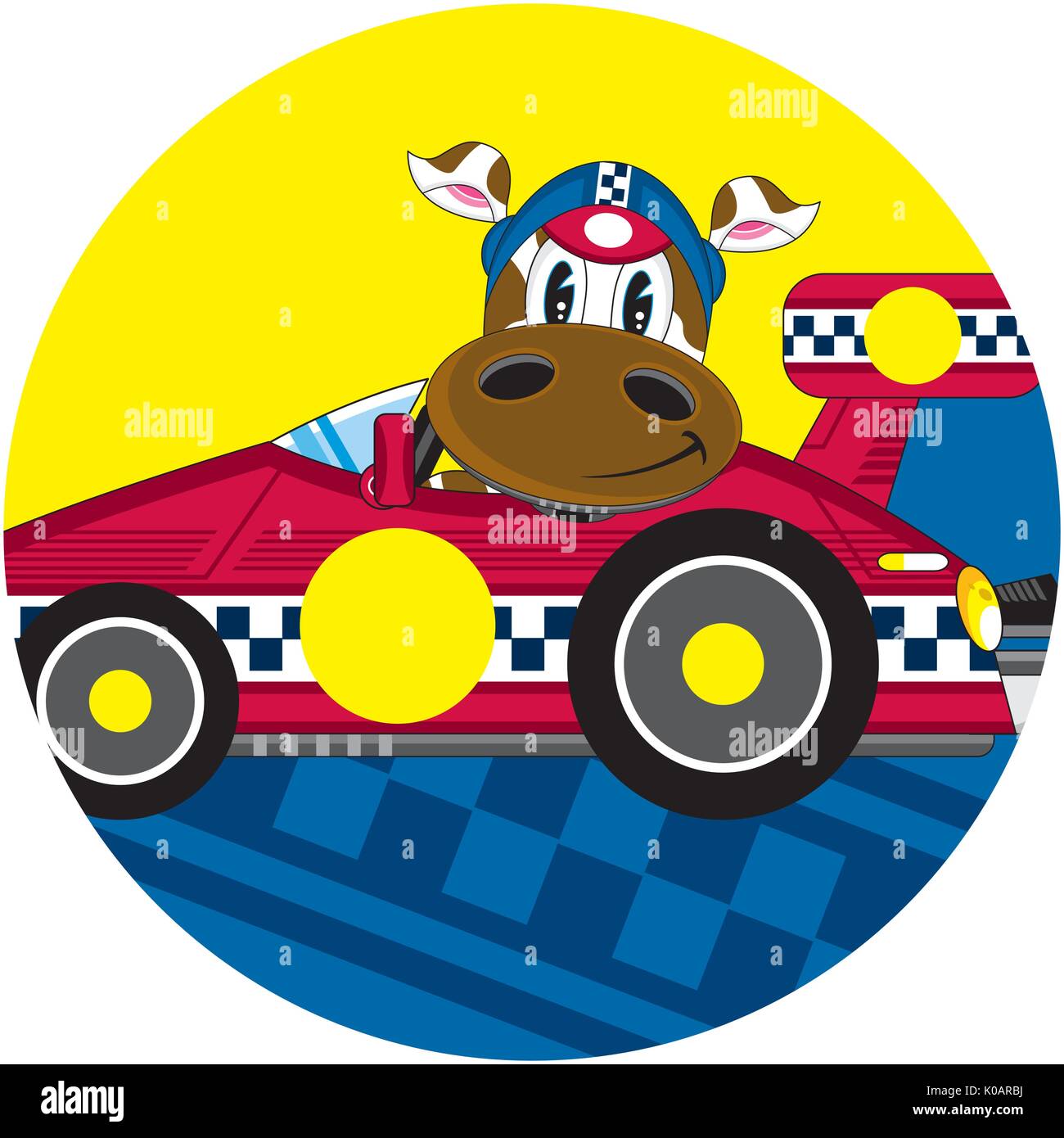 Racing Cow Stock Vector Images - Alamy