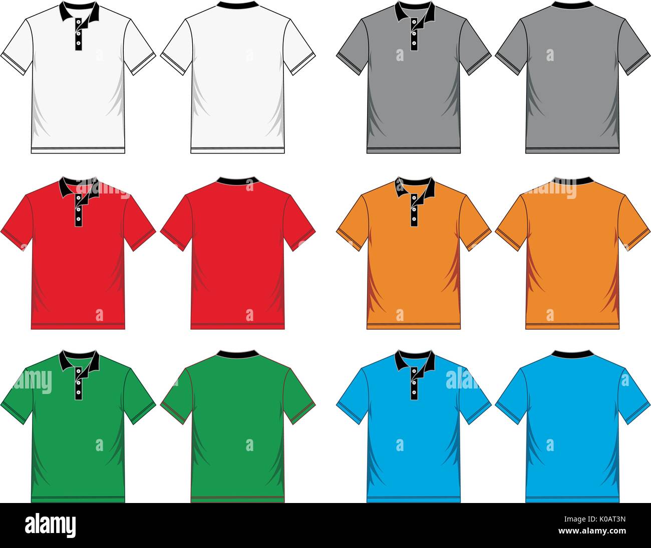 men's shirt template Stock Vector Image & Art - Alamy