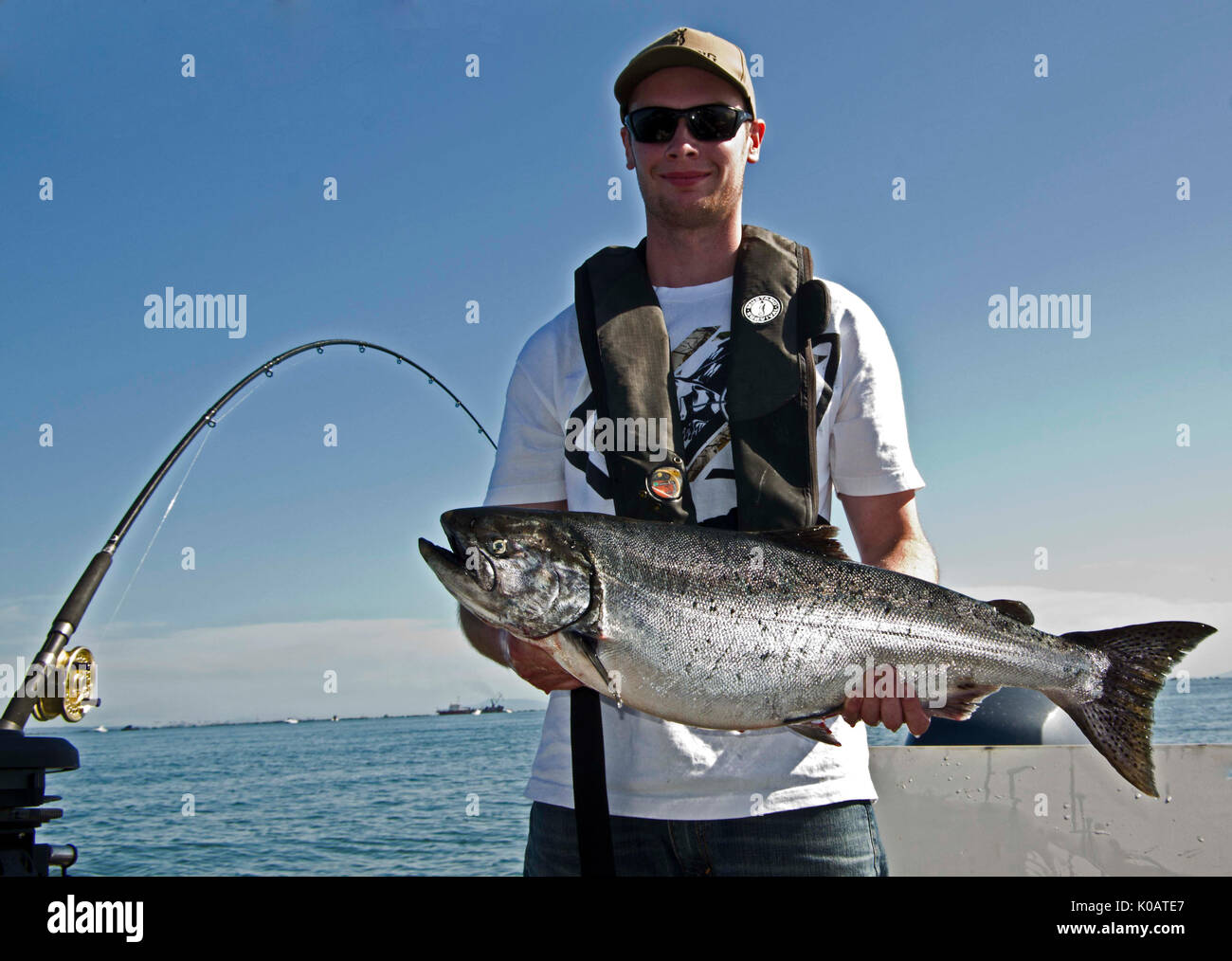 Big chinook salmon sport caught hi-res stock photography and images - Alamy