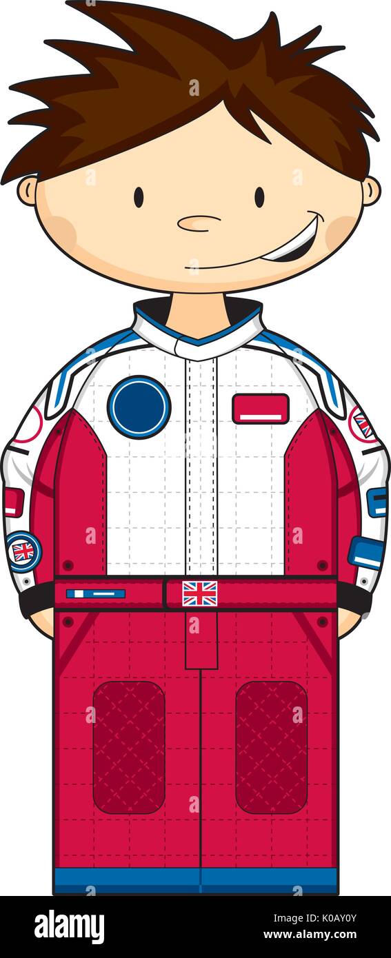Cute Cartoon Motor Racing Driver Stock Vector Image & Art - Alamy