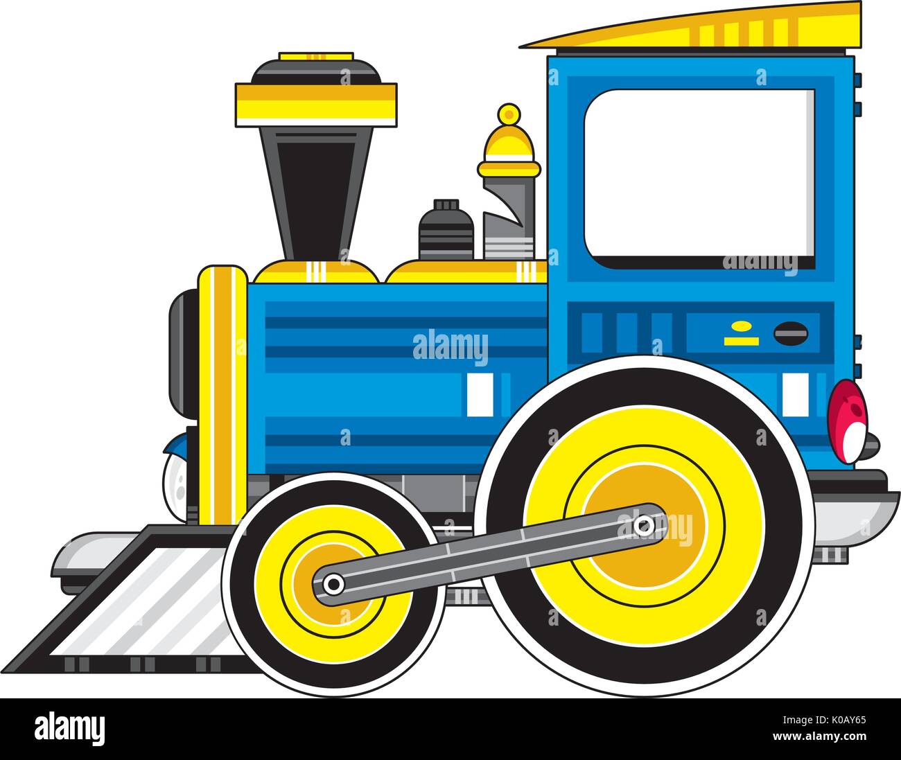 Cartoon Steam Train Vector Illustration Stock Vector Image & Art - Alamy