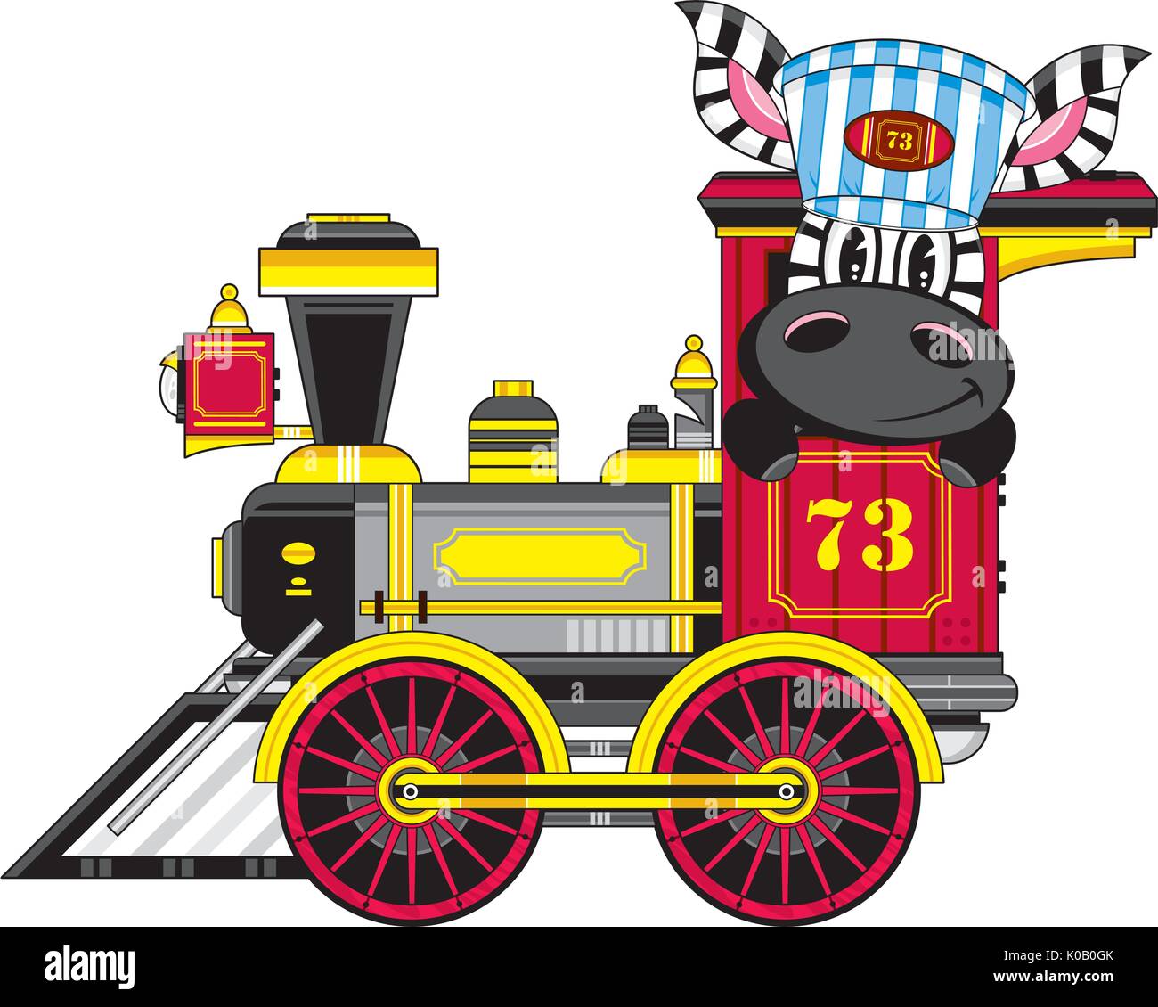 Steam locomotive driver wheels Stock Vector Images - Alamy