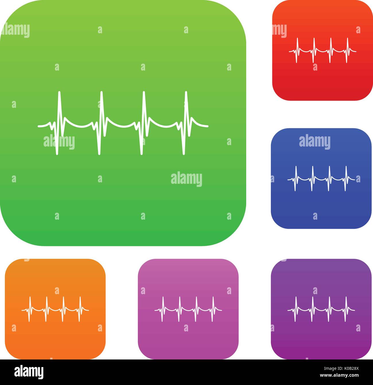 Musical pulse set collection Stock Vector Image & Art - Alamy