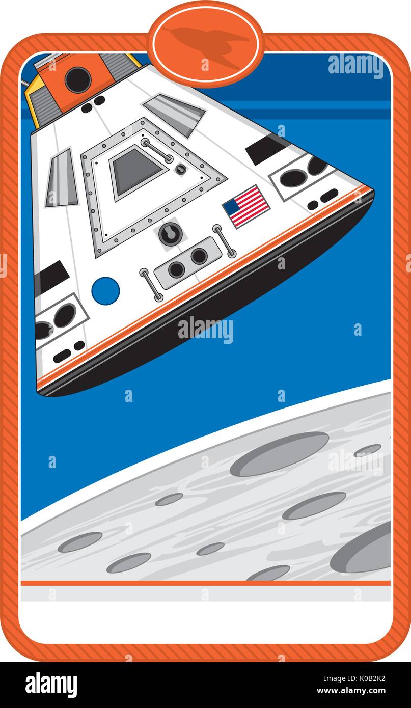 Cartoon Space Capsule Vector Illustration Stock Vector Image & Art - Alamy