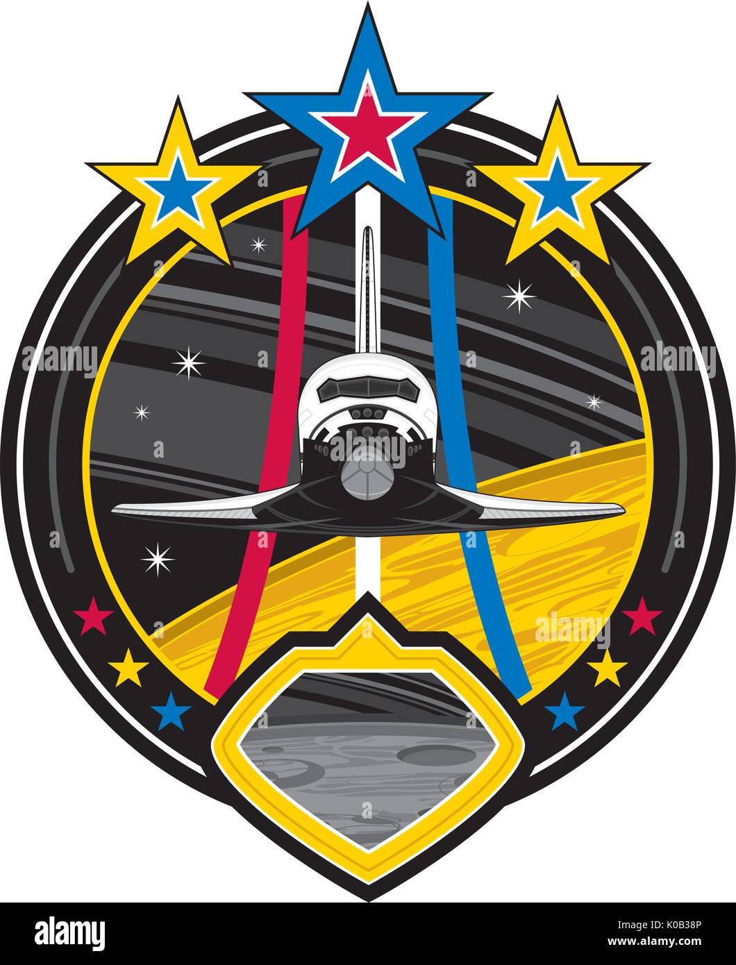 Cartoon Space Shuttle Vector Illustration Stock Vector Image & Art - Alamy