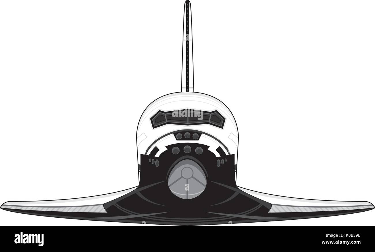 Cartoon Space Shuttle Vector Illustration Stock Vector Image & Art - Alamy