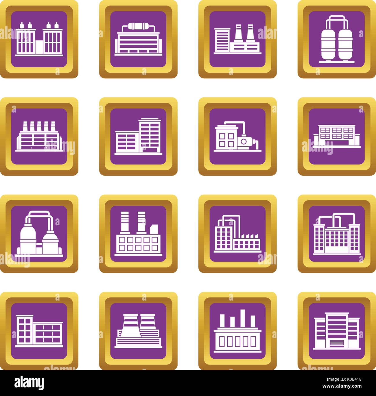 Industrial building icons set purple Stock Vector Image & Art - Alamy Industrial building icons set purple Stock Vector Image & Art - Alamy
