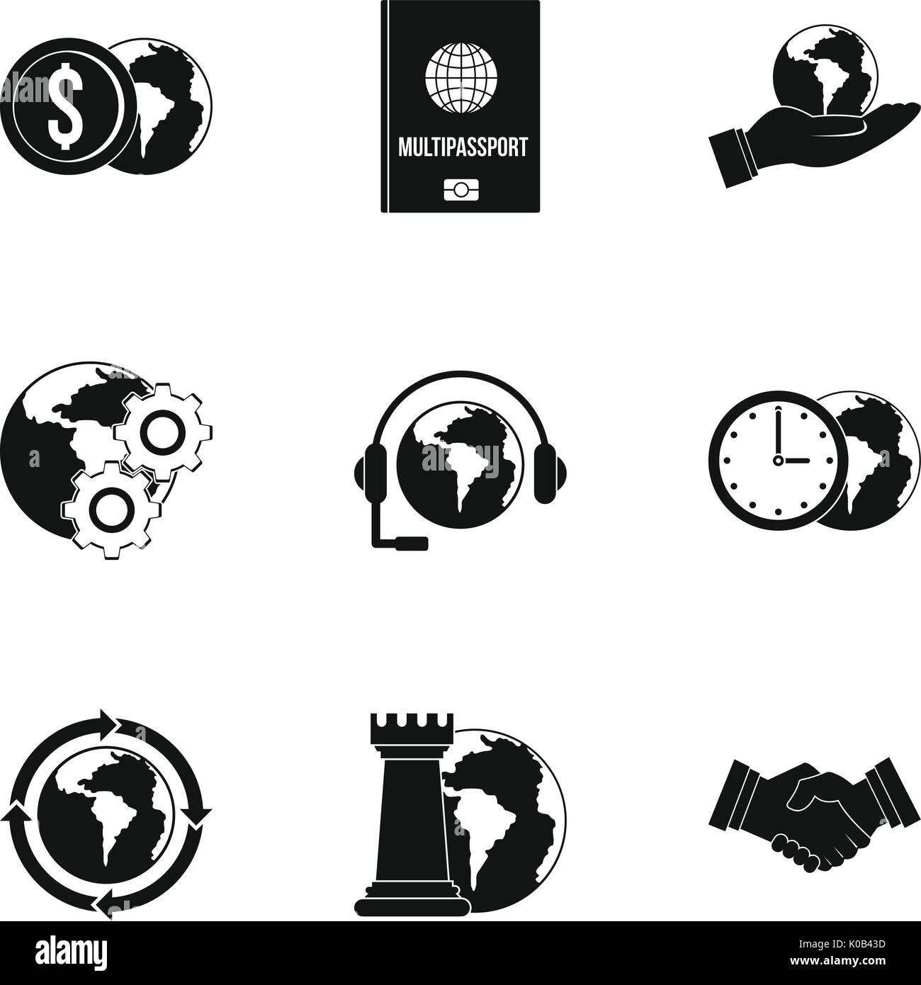 Model, globe, tower Stock Vector Images - Alamy