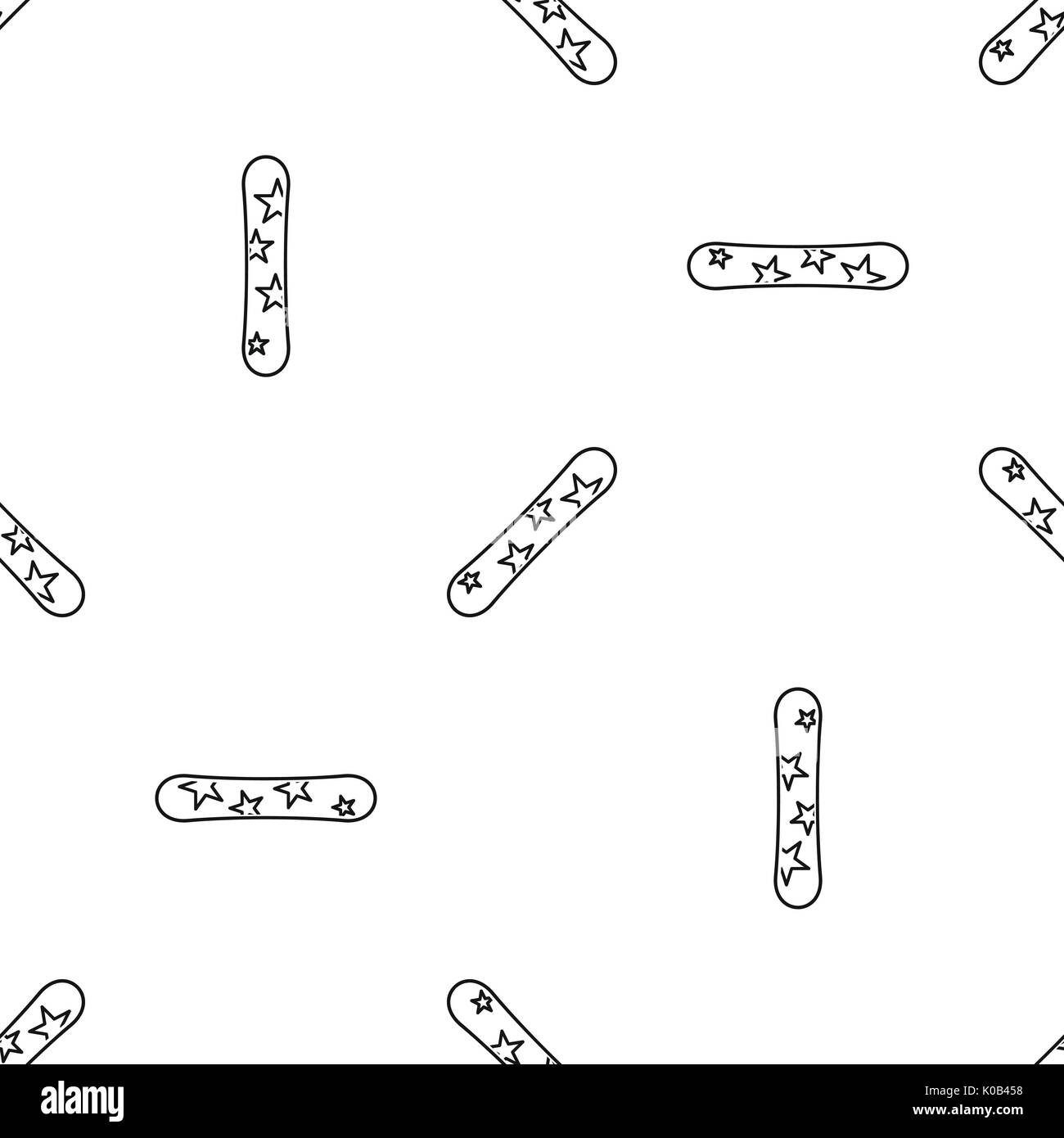 Snowboard pattern seamless black Stock Vector Image & Art - Alamy