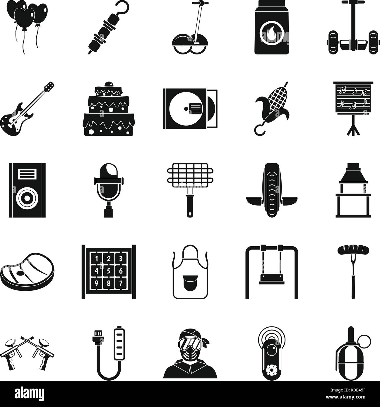 Humor icons set, simple style Stock Vector Image & Art - Alamy