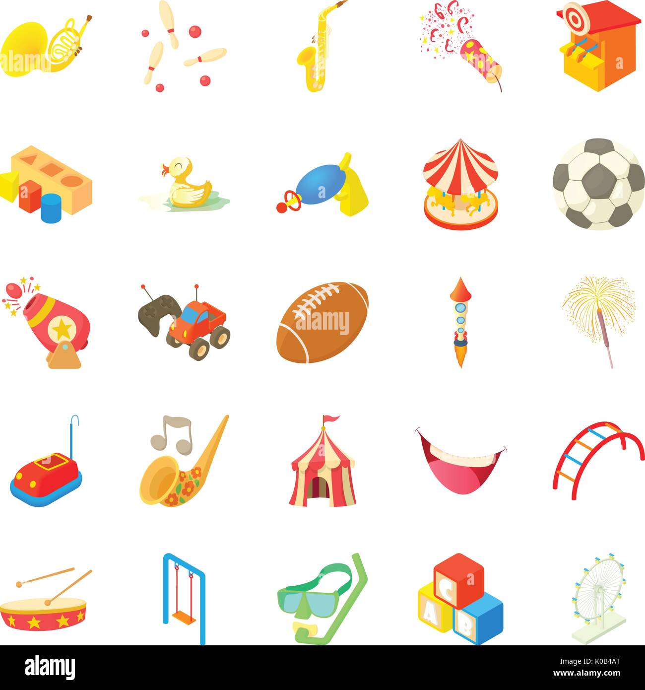 Children event icons set, cartoon style Stock Vector Image & Art - Alamy