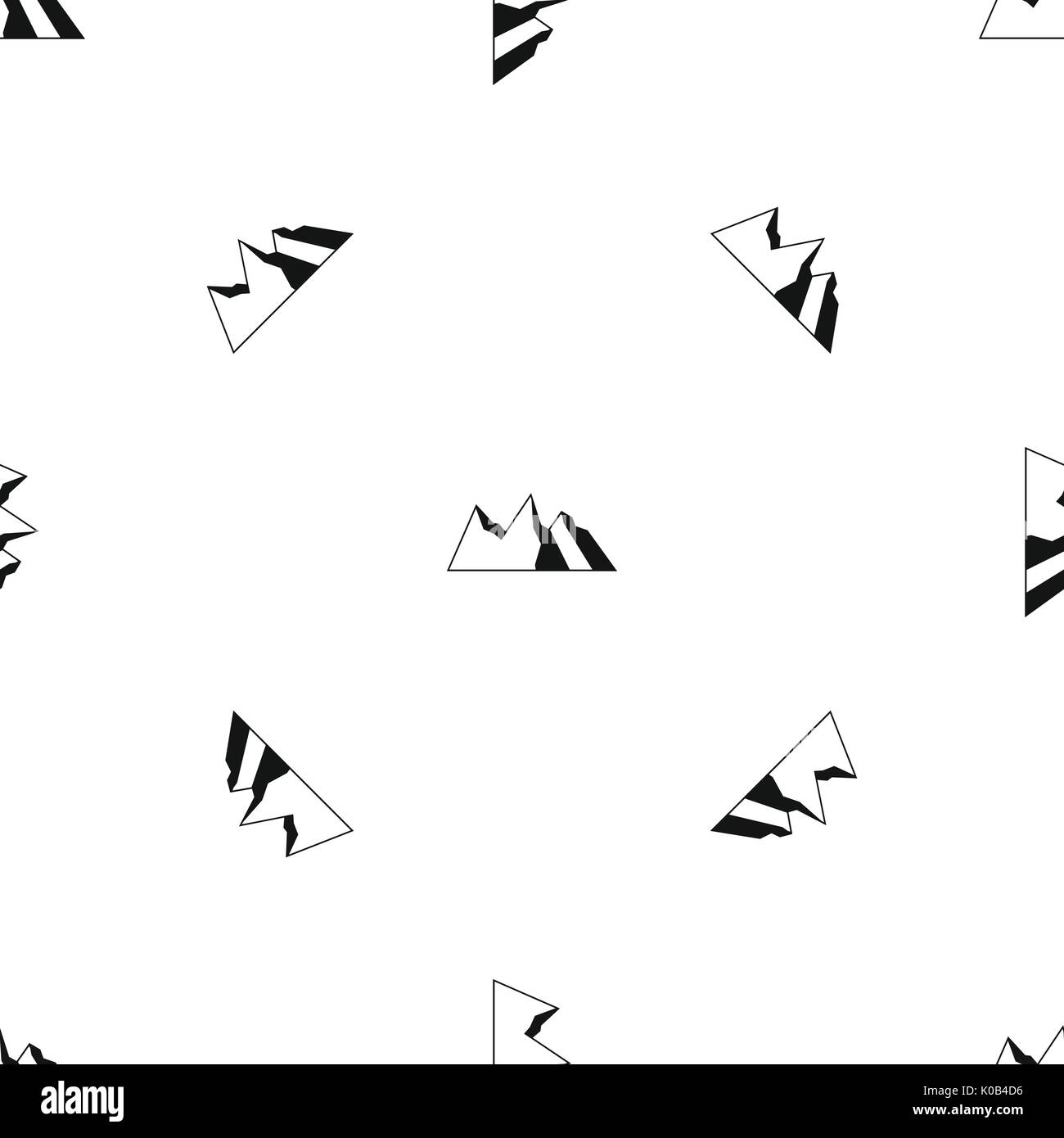 Mountains pattern seamless black Stock Vector Image & Art - Alamy