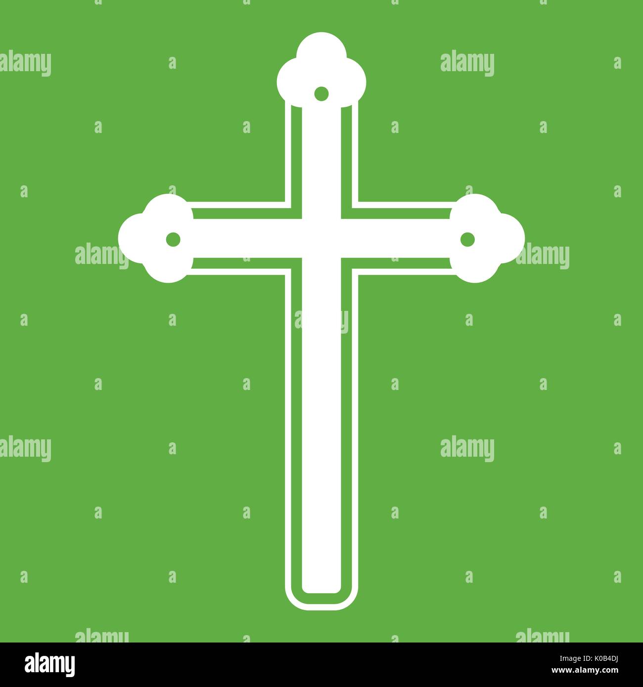 Holy cross icon green Stock Vector Image & Art - Alamy