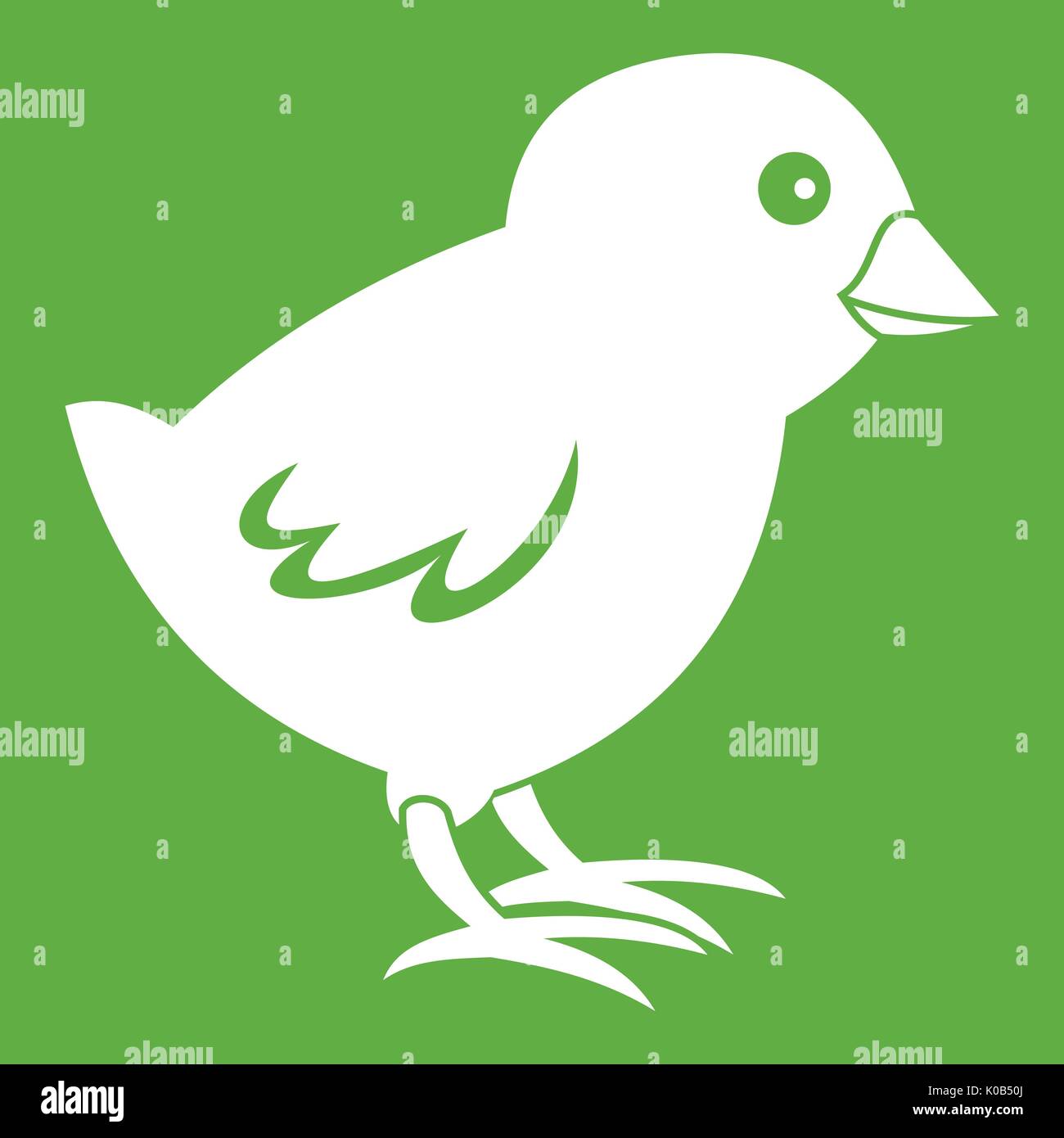 Chick icon green Stock Vector Image & Art - Alamy