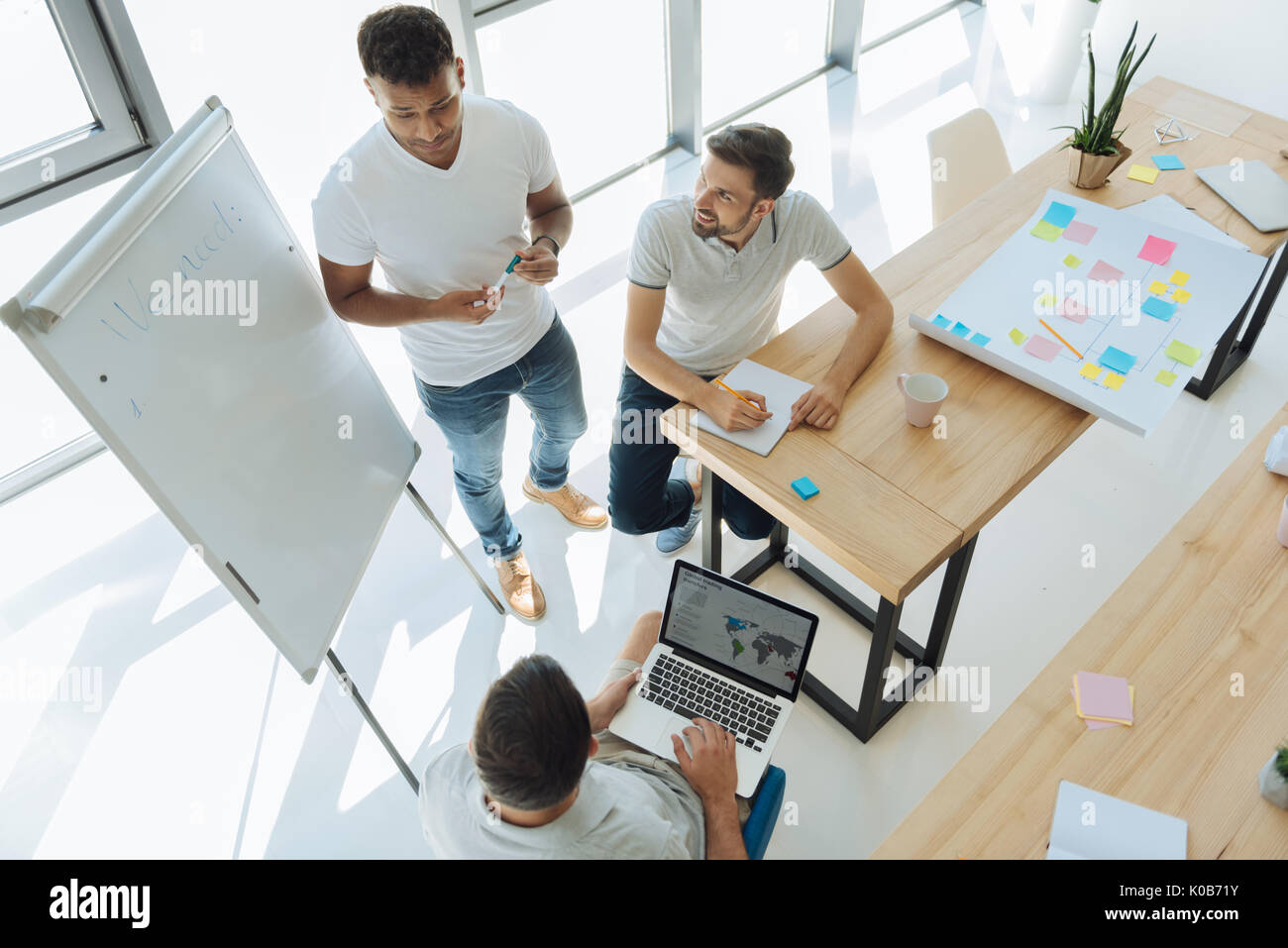 Smart handsome men being at work Stock Photo - Alamy