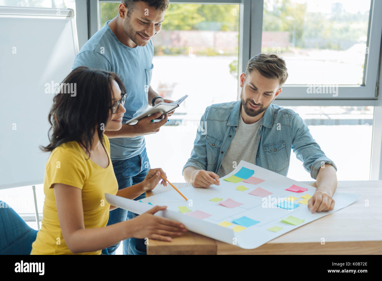 Intelligent creative people being involved in work Stock Photo - Alamy
