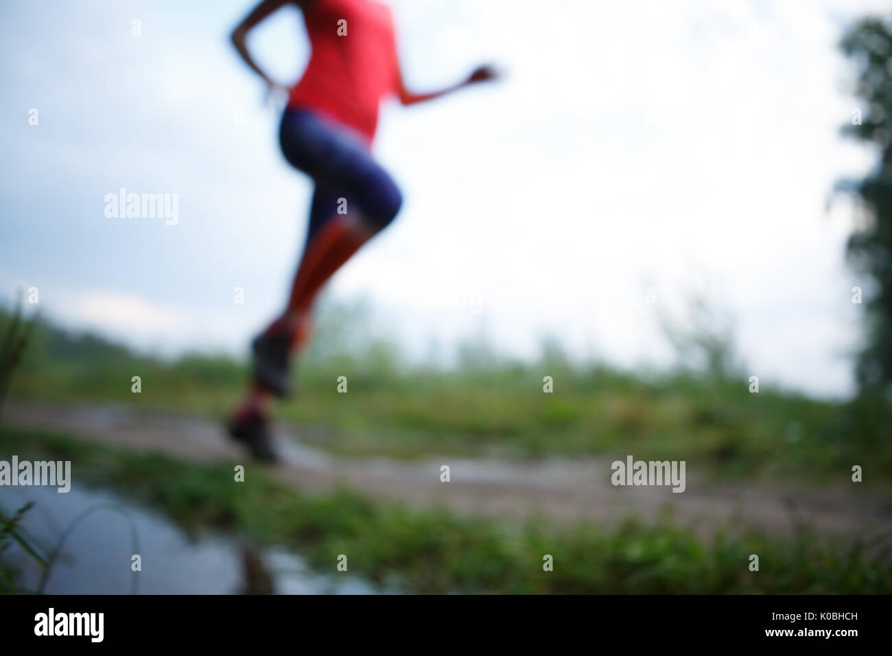 Beautiful muscular girl running hi-res stock photography and images - Alamy