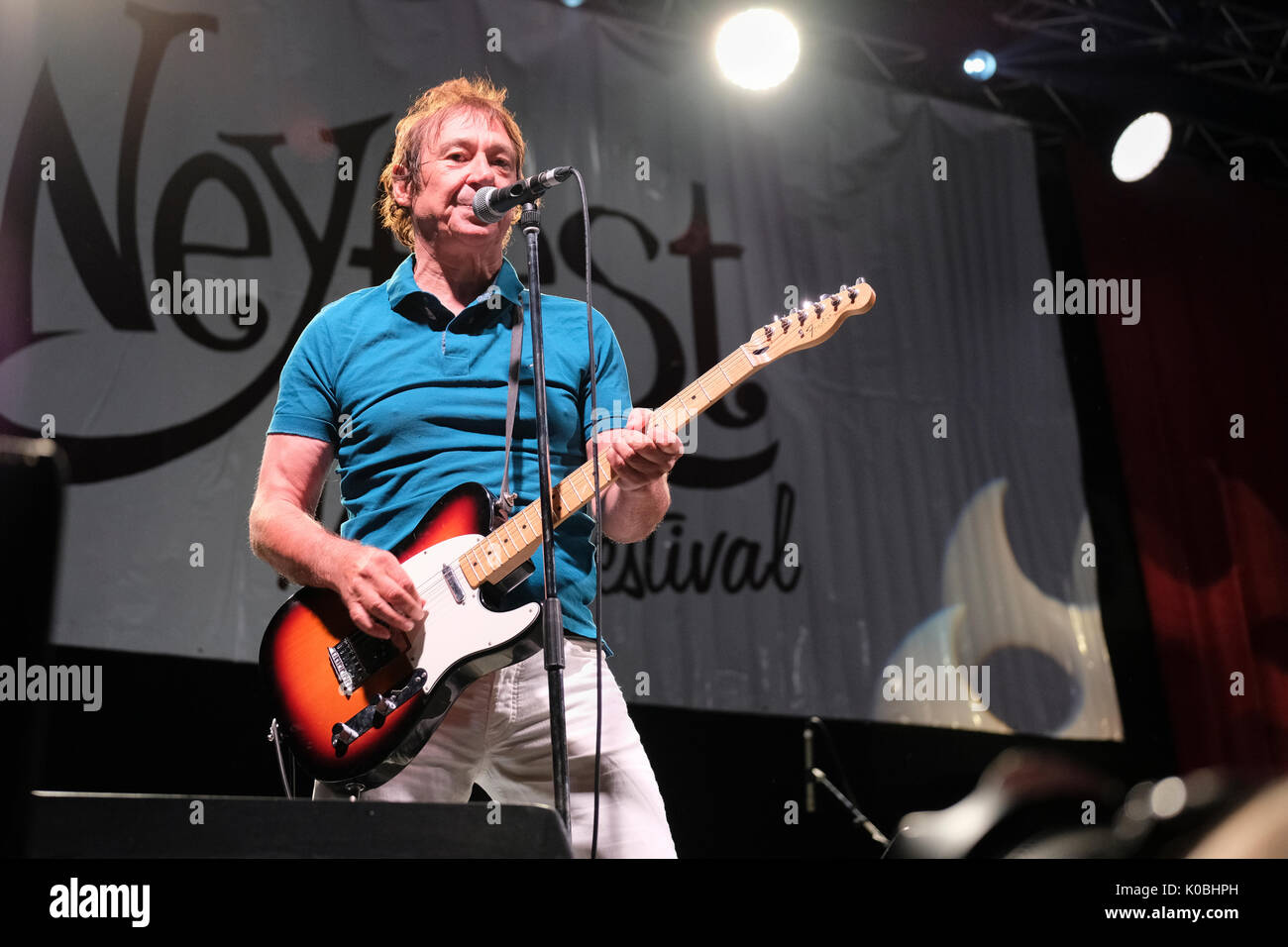 Steve Diggle of The Buzzcocks performing at Weyfest music festival, The ...
