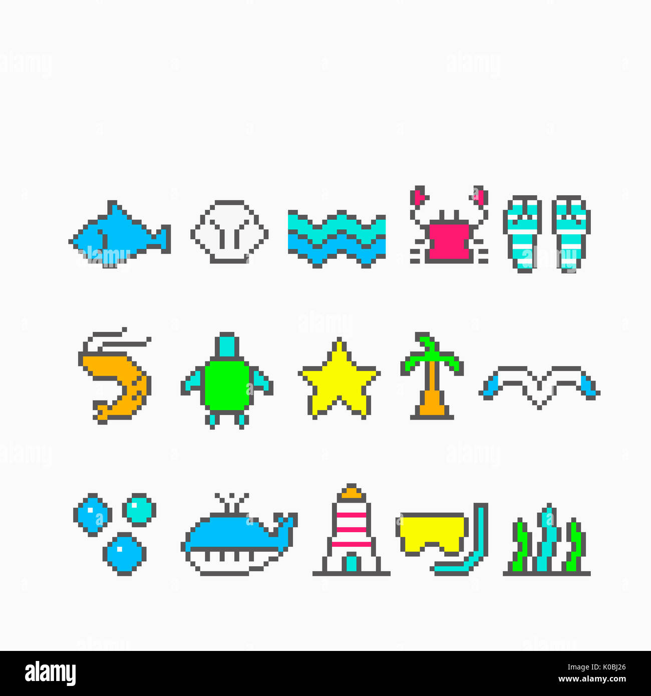Pixel starfish hi-res stock photography and images - Alamy