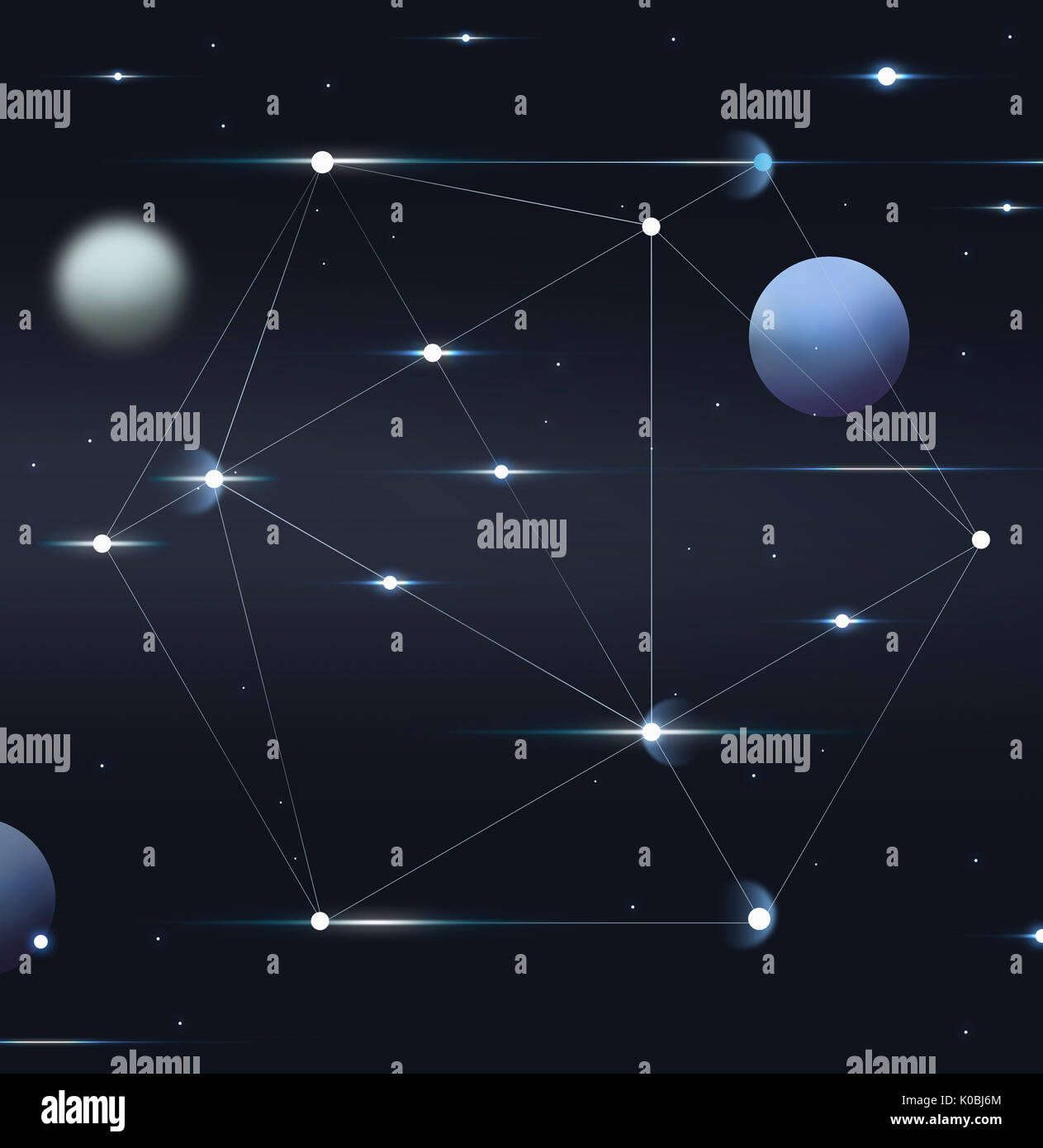 Light effect representing planets and space Stock Photo - Alamy