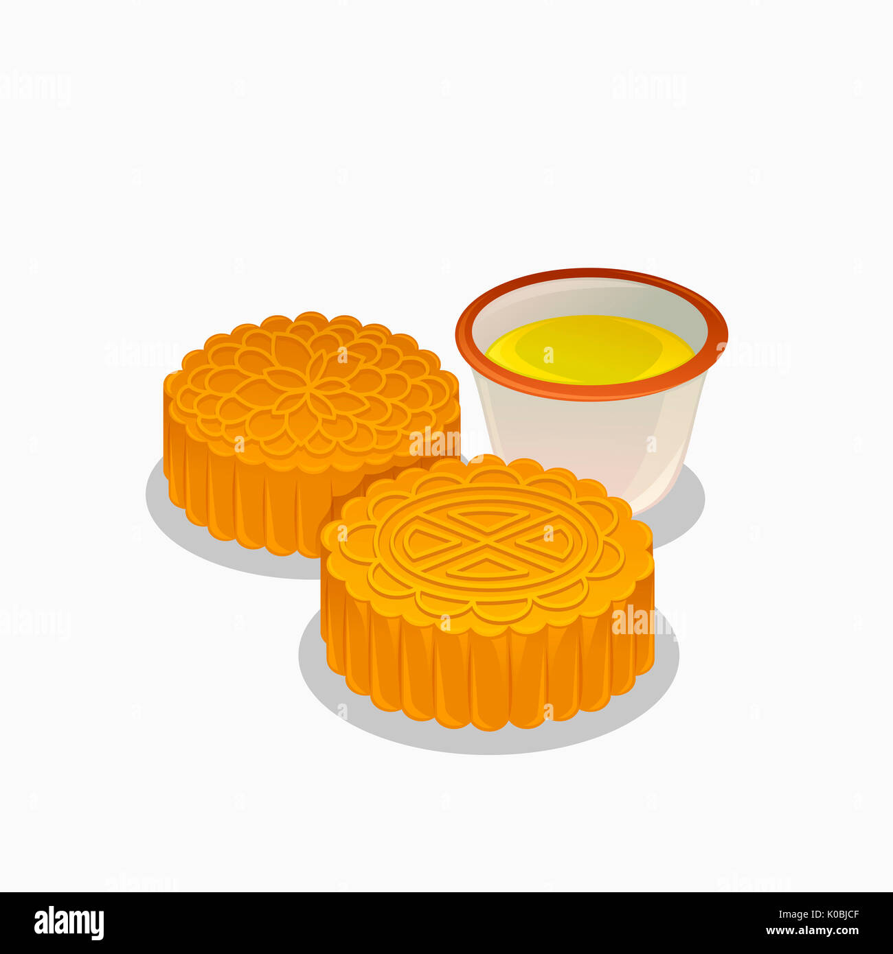 Chinese mooncakes Cut Out Stock Images & Pictures - Alamy