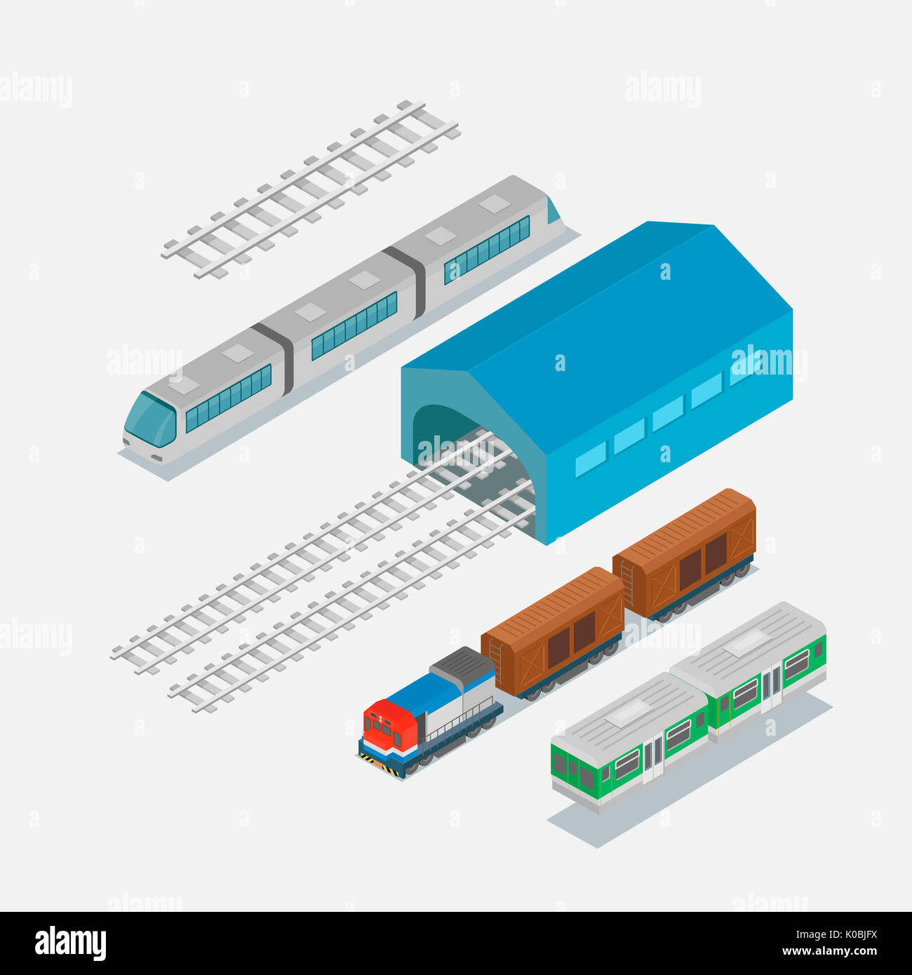 Trains and subways with railways Stock Photo - Alamy