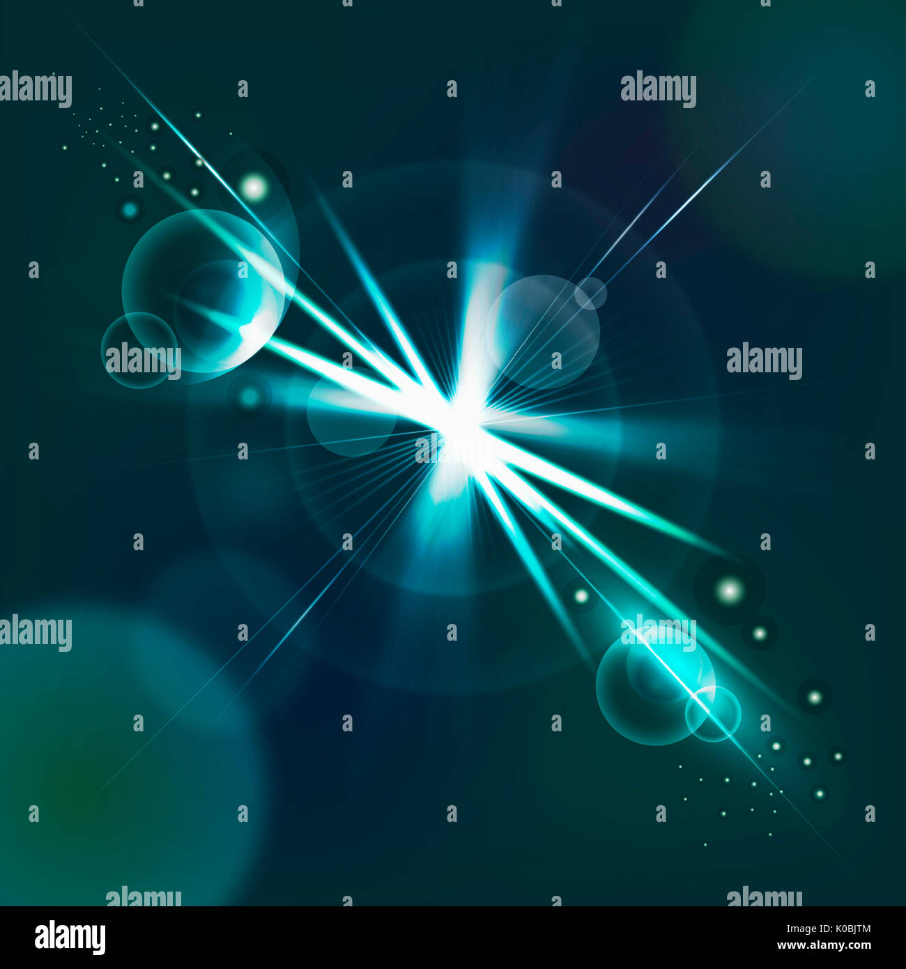 Green light effect Stock Photo - Alamy