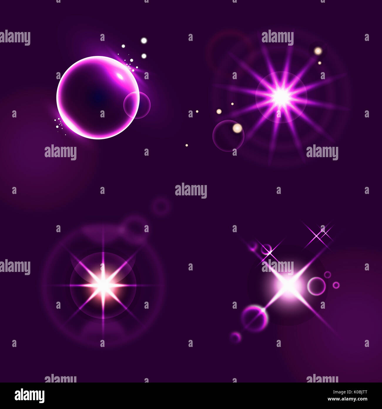 Purple light effect Stock Photo - Alamy