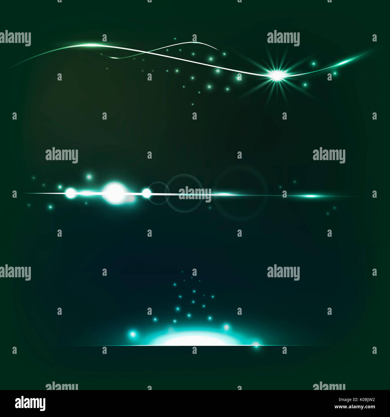 Green light effect Stock Photo - Alamy