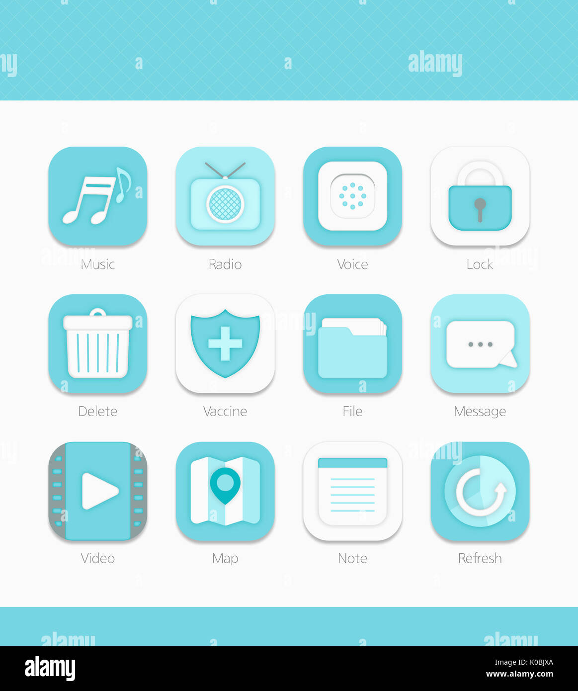 Set of various icons Stock Photo - Alamy