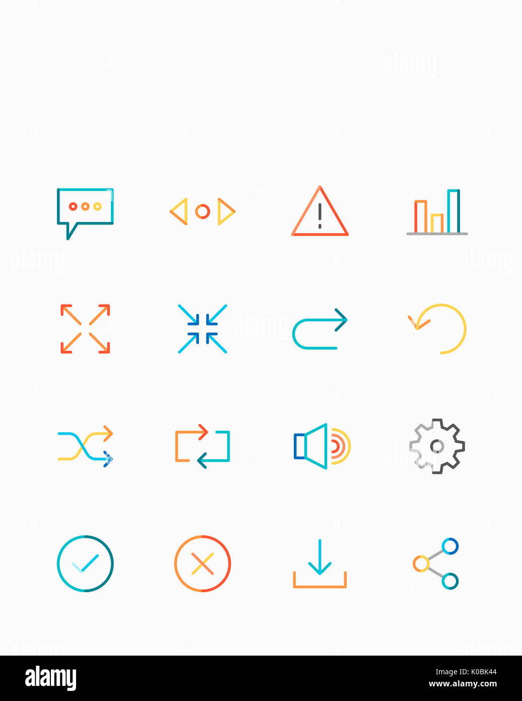 Set of various symbolic icons Stock Photo - Alamy