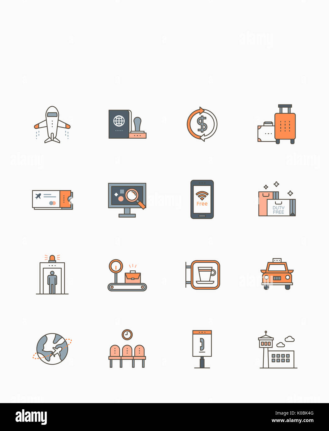 Security checkpoint icon airport travel hi-res stock photography and ...