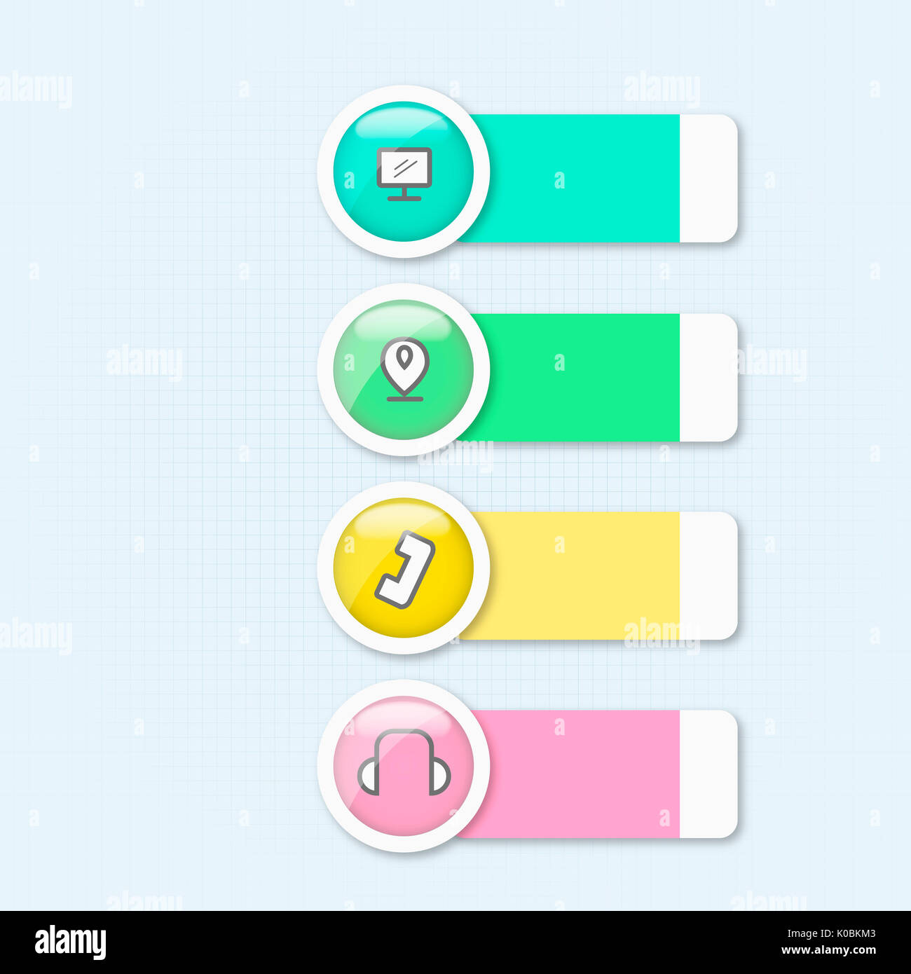 Infographic diagrams of labels Stock Photo - Alamy